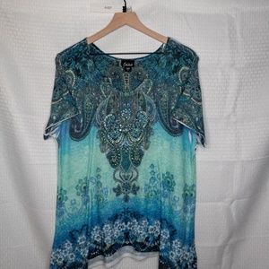 Simply Emma | Tops | Simply Emma Shark Bite Blouse X | Poshmark